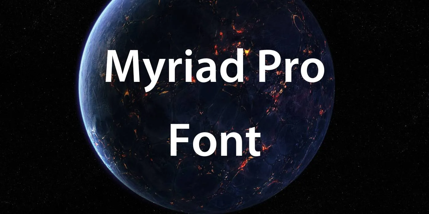 Myriad Pro Font Free Download