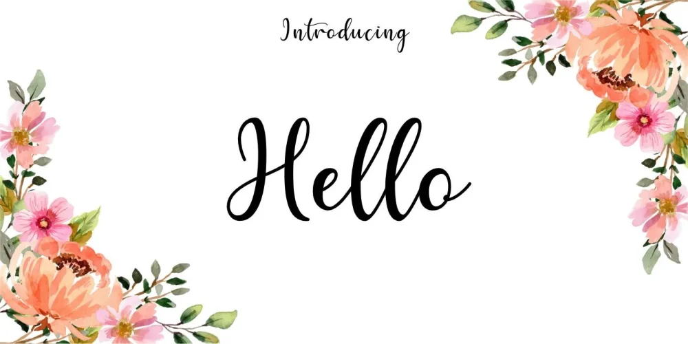 Hello Font Free Download